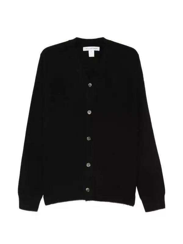 Comme Des Garçons V-neck Button-up Cardigan - Black