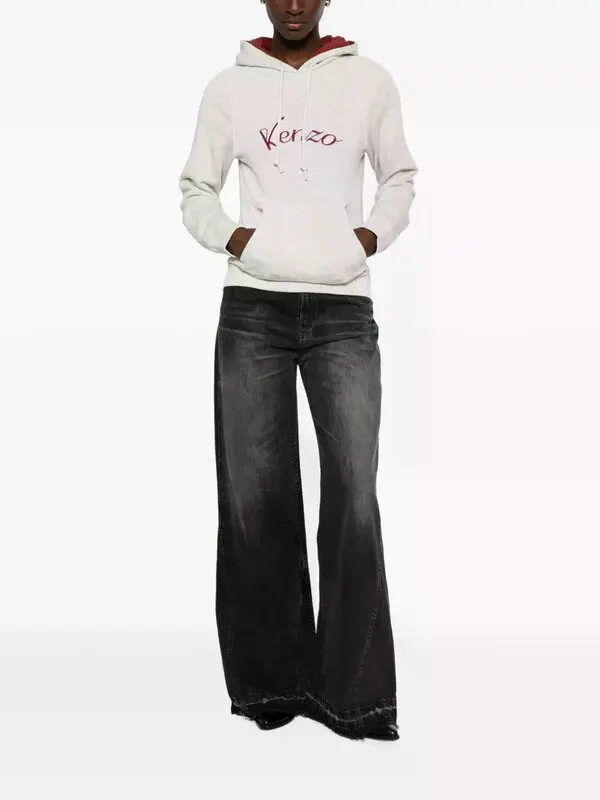 LOIS Skater Flare Distressed Flared Jeans