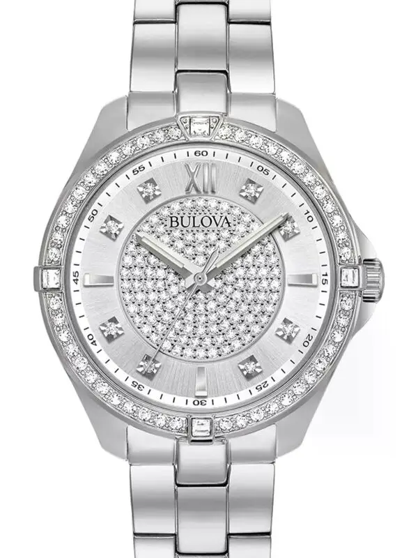 Bulova Crystal-embellished Automatic 40mm Watch