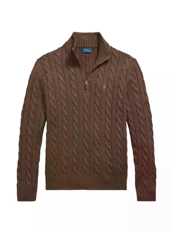Polo Ralph Lauren Cable-knit Quarter-zip Sweater