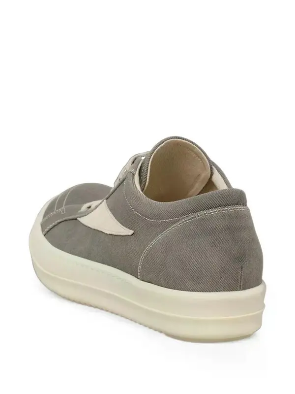 Rick Owens Lido Distressed Denim Sneakers