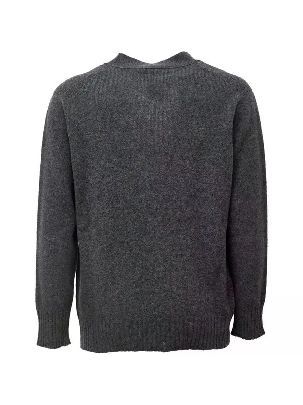 AMARANTO Distressed Cardigan