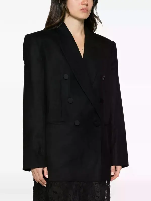Zimmermann Lace-trim Double-breasted Blazer
