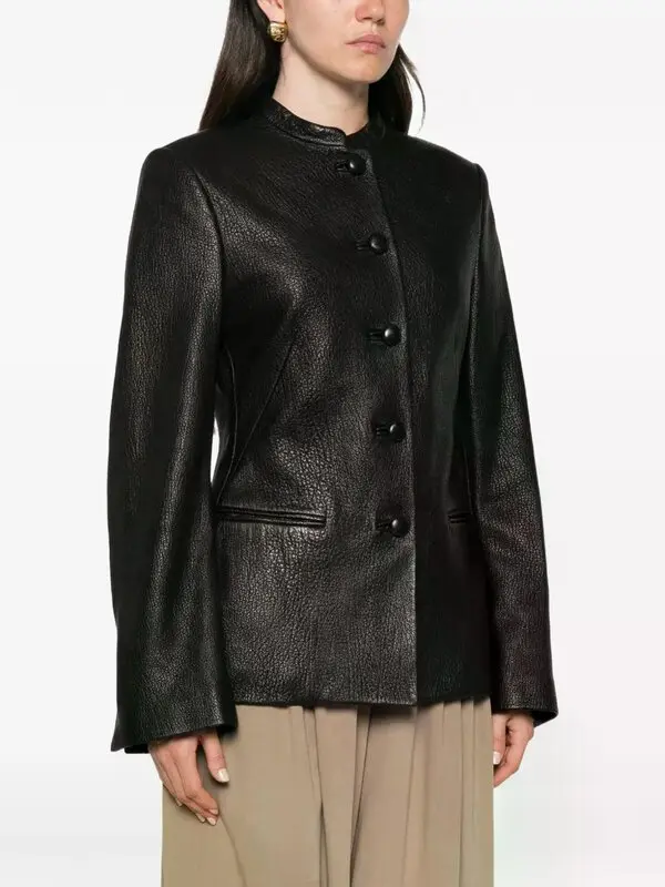 RÓHE Grained-leather Jacket