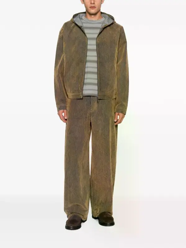 DAILY PAPER Acid-wash Hooded Jacket