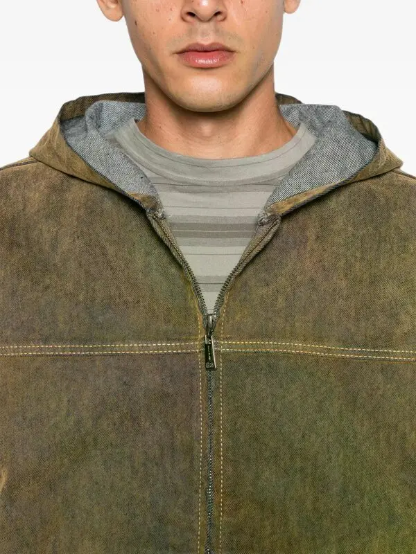 DAILY PAPER Acid-wash Hooded Jacket