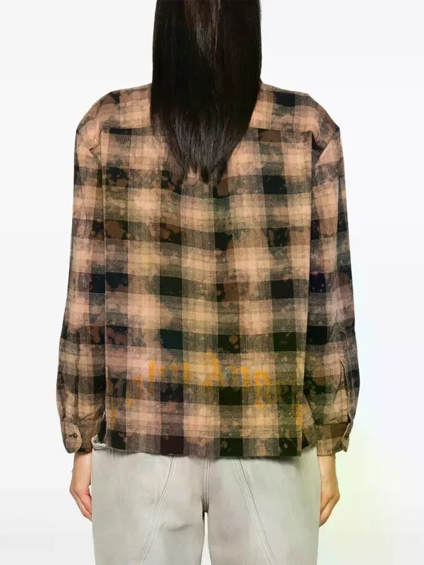 Palm Angels Logo-patch Check Shirt