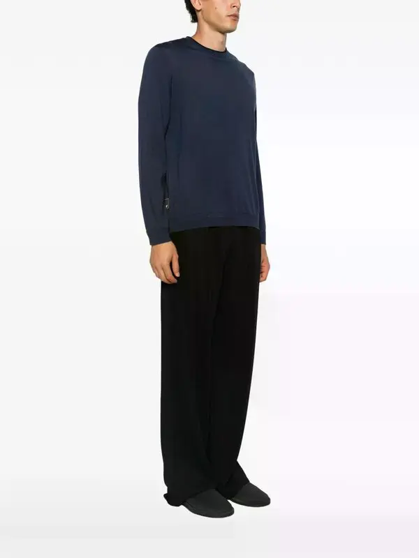 Emporio Armani Logo-patch Wool Sweater