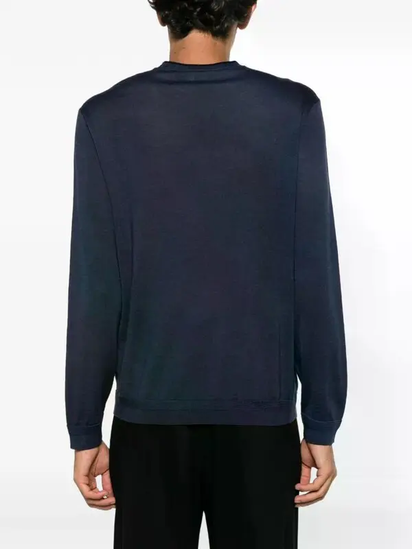 Emporio Armani Logo-patch Wool Sweater