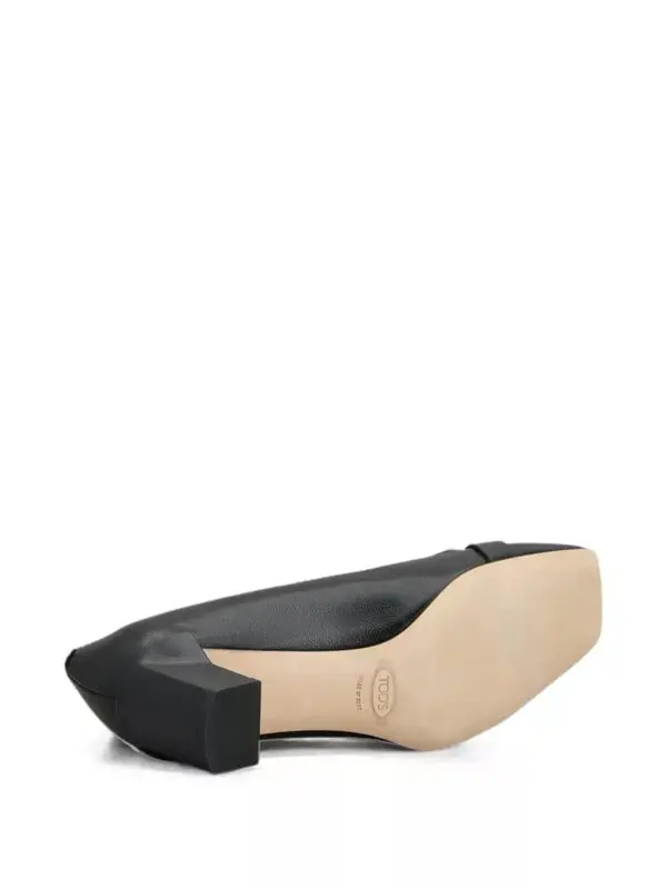 TOD'S T Timeless Contrast-stitched Pumps