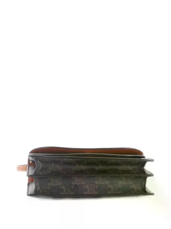 Celine Wallet On Strap Triomphe Coated Canvas Crossbody Bag