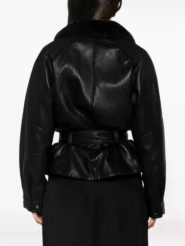 VALENTINI 1972 Faux-fur Belted Jacket