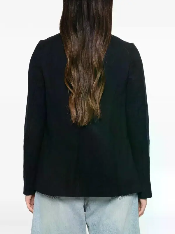 Apuntob Button-up Notched-lapel Blazer