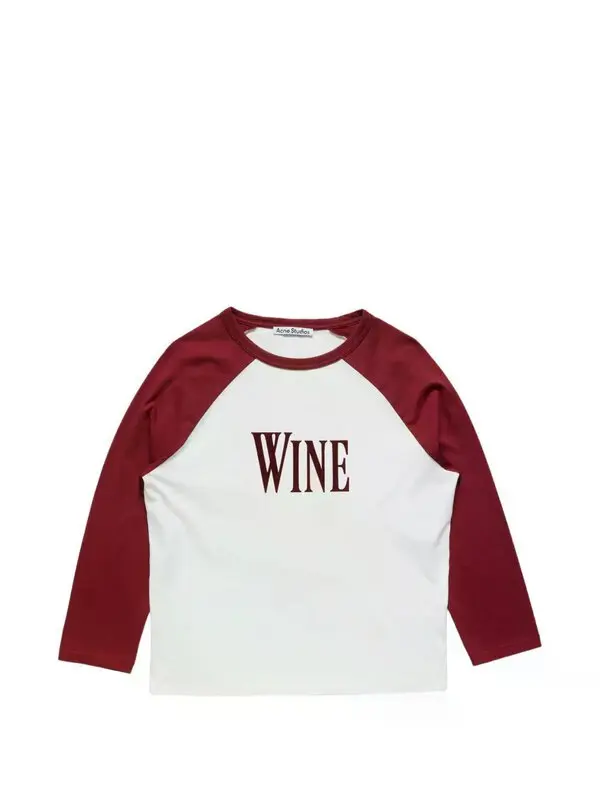 Acne Studios Wine Graphic T-shirt