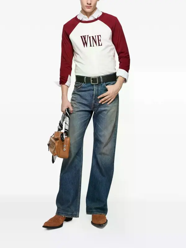 Acne Studios Wine Graphic T-shirt
