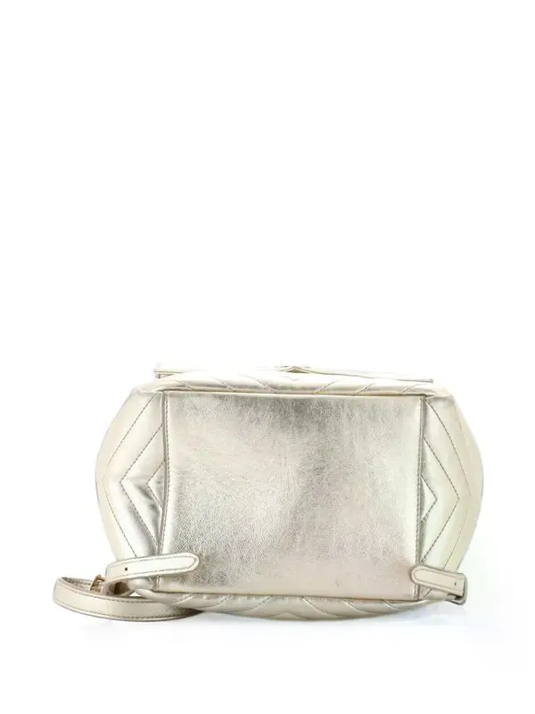 Saint Laurent Joe Matelasse Chevron Leather Backpack