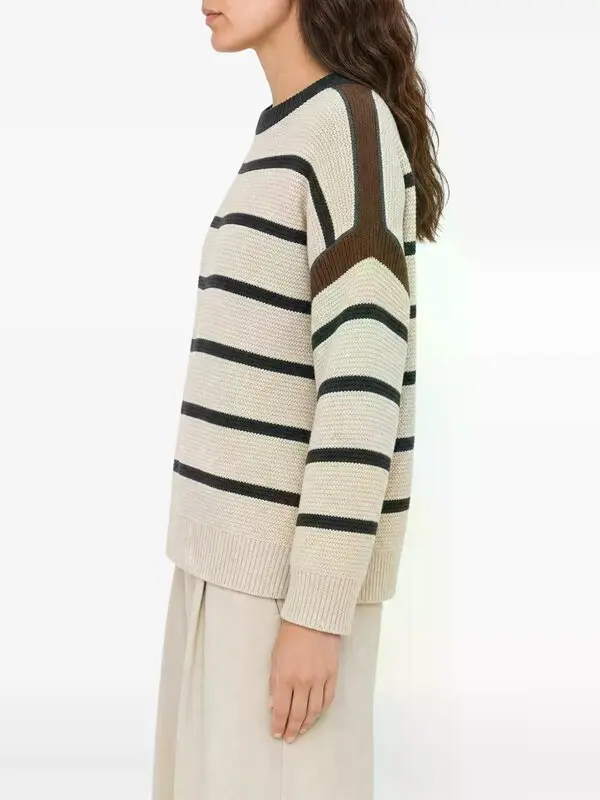 Brunello Cucinelli Striped Crew-neck Sweater