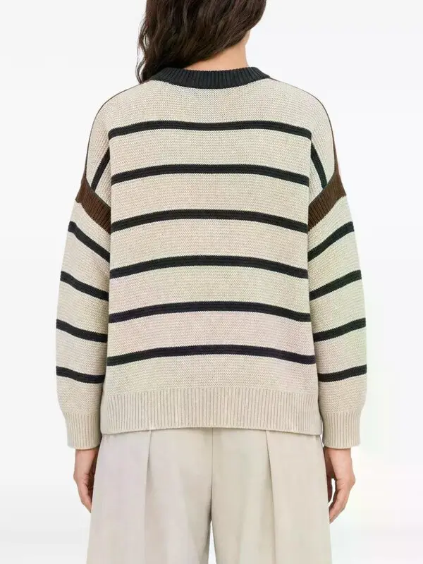 Brunello Cucinelli Striped Crew-neck Sweater