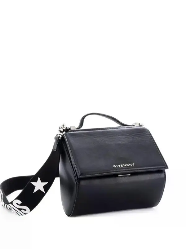 Givenchy Logo Strap Pandora Box Bag Leather Mini Crossbody Bag