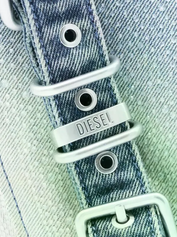 DIESEL® D-one-small Top-handle Bag In Crystal-solarised Denim