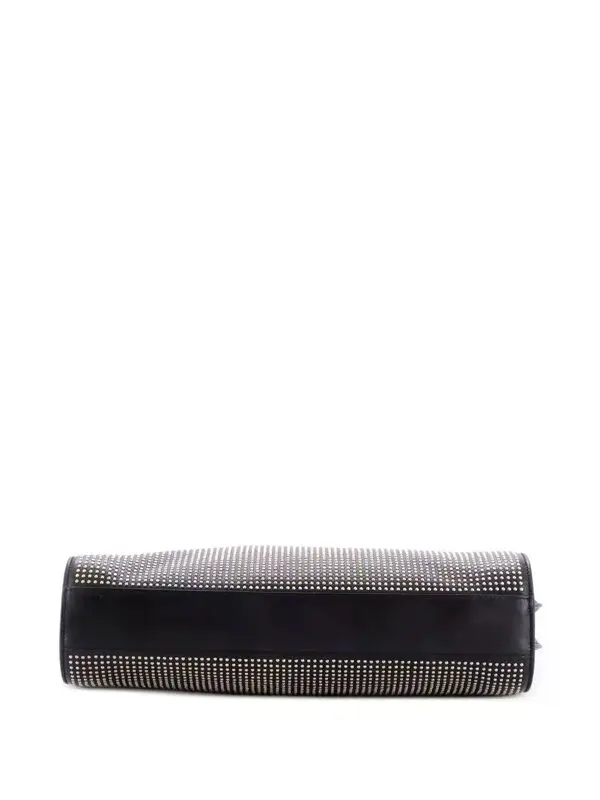 Saint Laurent Sac De Jour Studded Leather Medium Clutch Bag