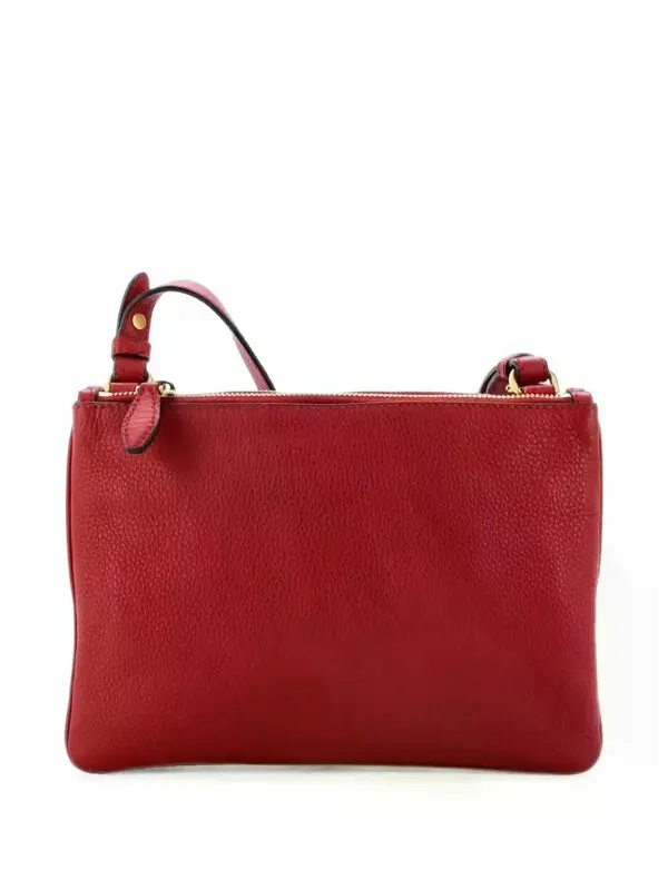 Prada Double Zip Vitello Daino Small Crossbody Bag