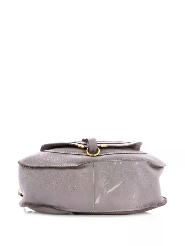 Chloé Marcie Leather Medium Satchel - Grey