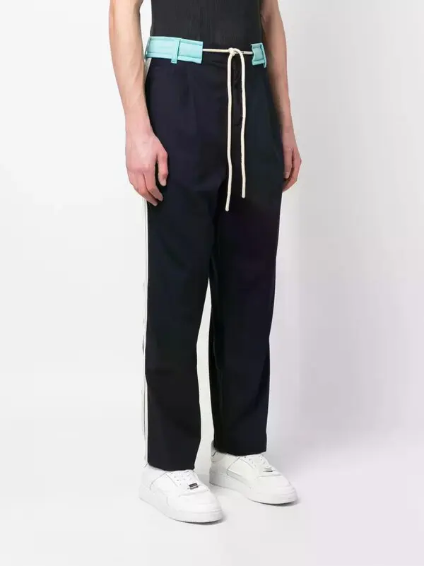 Palm Angels Track Belt Straight-leg Trousers