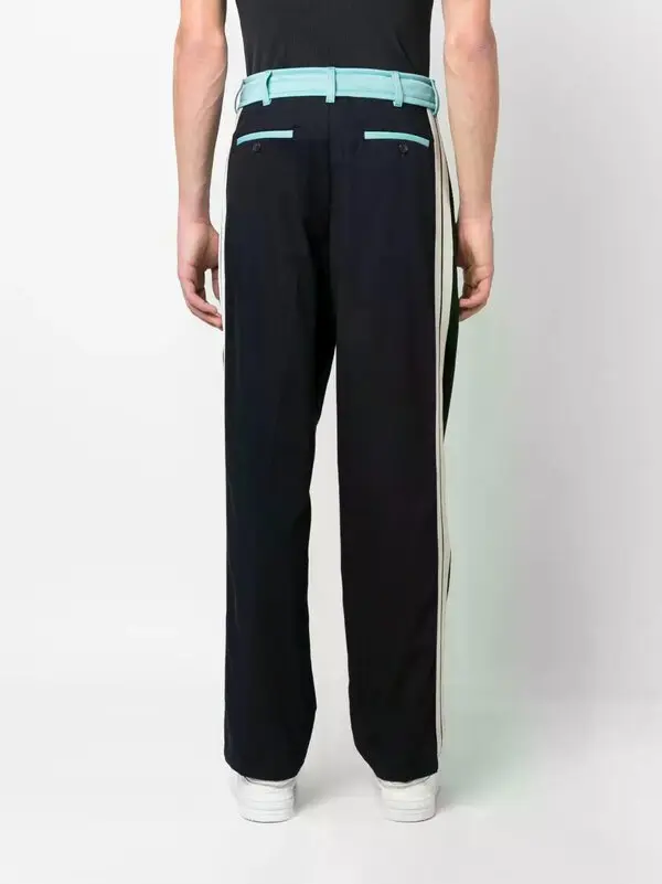 Palm Angels Track Belt Straight-leg Trousers