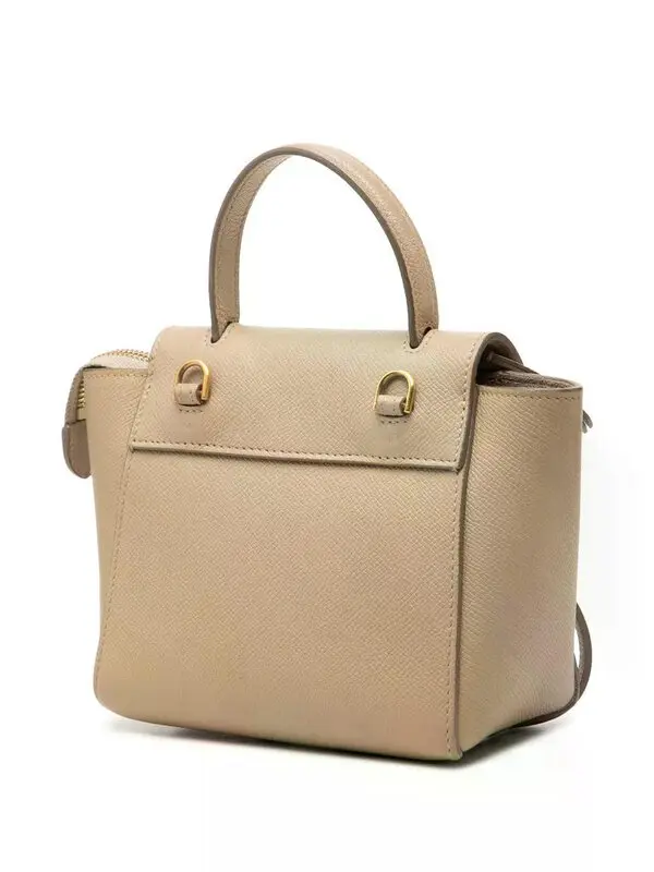 Celine 2021 Pico Grained Calfskin Belt Bag Satchel - Neutrals