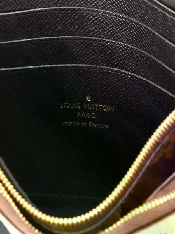 LOUIS VUITTON Double Zip Pochette Reverse Monogram Giant Clutch Bag
