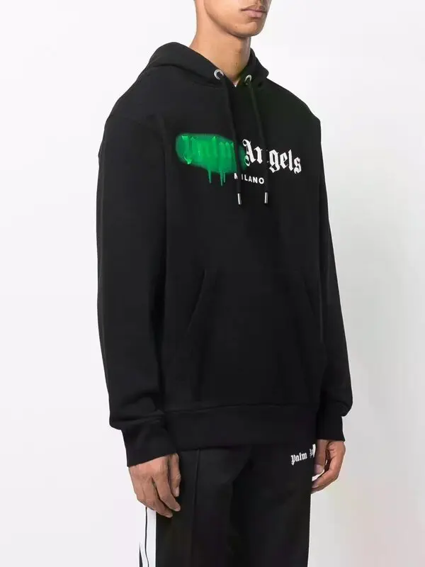 Palm Angels Milano Sprayed-logo Hoodie