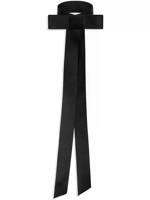 Dolce & Gabbana Satin Bow Tie - Black