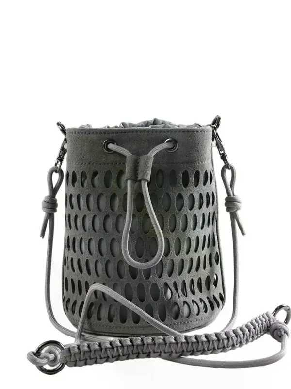 PUMA Perforated-suede Bucket Bag