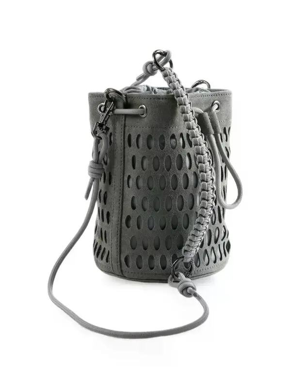 PUMA Perforated-suede Bucket Bag