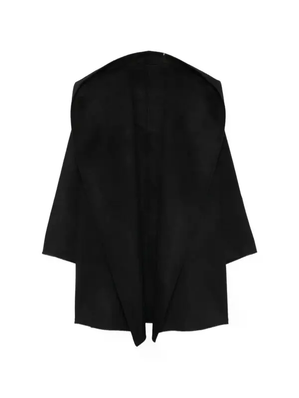 TOTEME Hooded Open-front Coat - Black