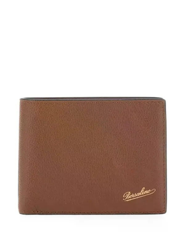 Borsalino Logo-embossed Bifold Wallet - Brown