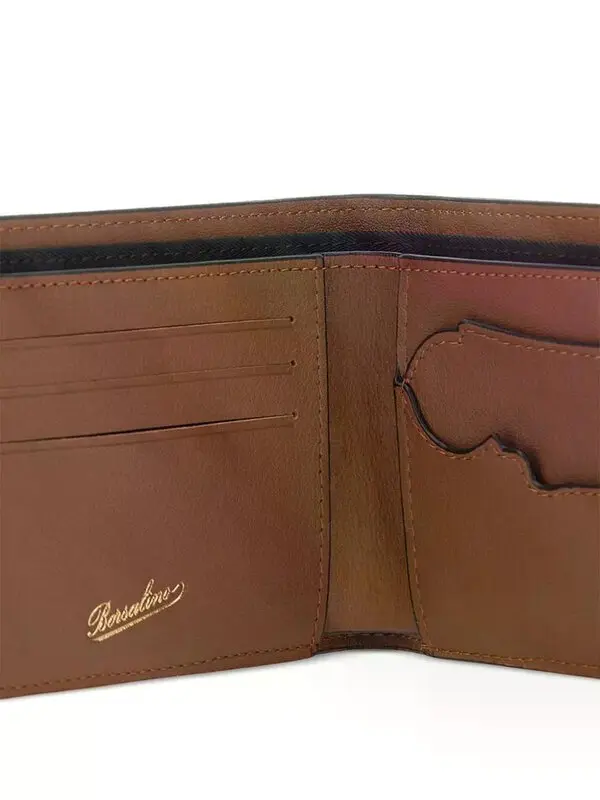 Borsalino Logo-embossed Bifold Wallet - Brown
