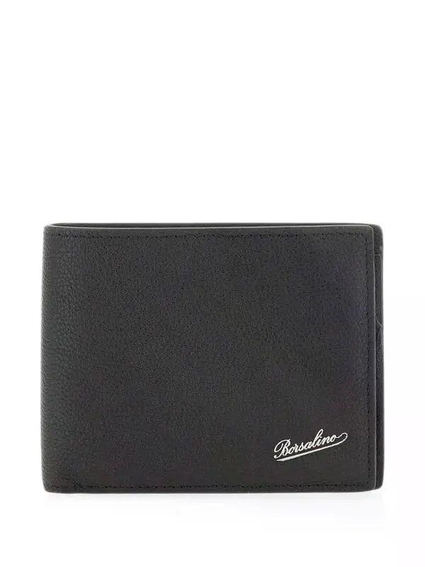 Borsalino Logo-embossed Bifold Wallet - Black