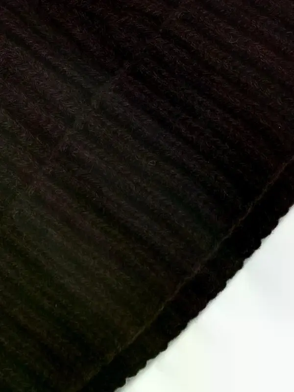 ARAGONA Ribbed-knit Beanie Hat - Brown