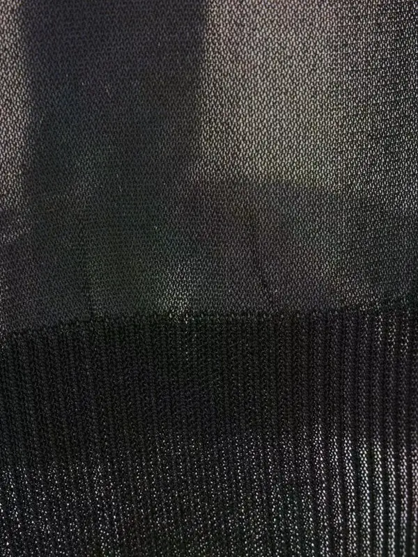 Yohji Yamamoto Semi-sheer Asymmetric-neck Cardigan