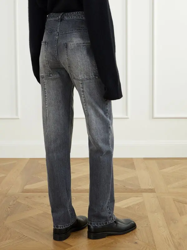 Tibi Charlotte Mid-rise Straight-leg Jeans