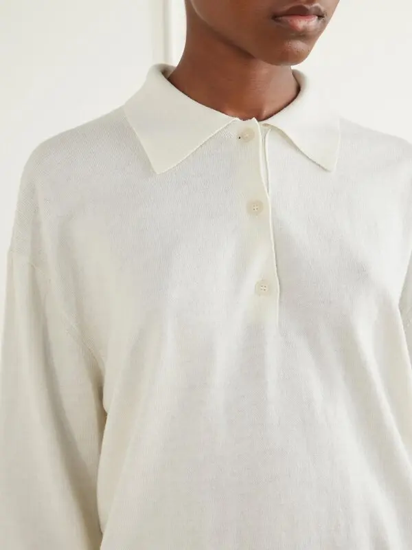 HIGH SPORT Elyse Cotton And Wool-blend Polo Shirt