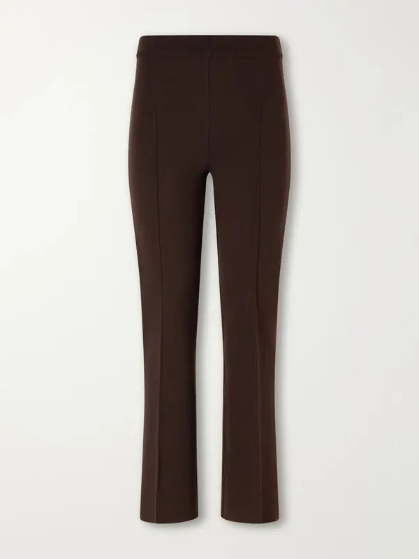 HIGH SPORT Geo Kick Cotton-blend Cropped Flared Pants