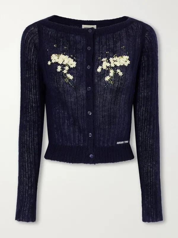 SHUSHU/TONG Embellished Knitted Cardigan