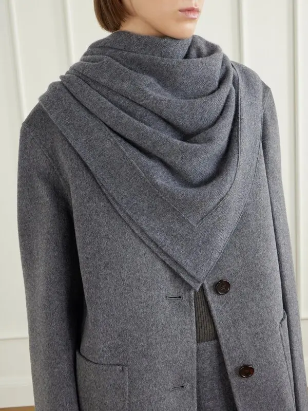 LISA YANG Frieda Cashmere Scarf - Gray