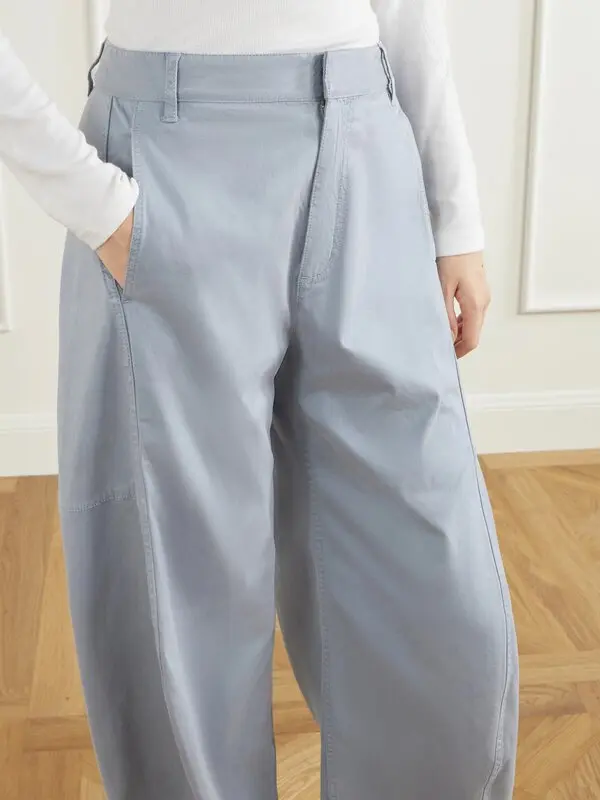 Tibi Sid Lyocell-blend Twill Wide-leg Pants