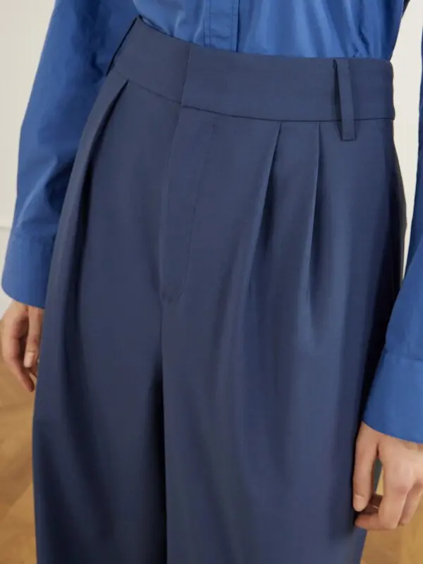 Tibi Woven Wide-leg Pants