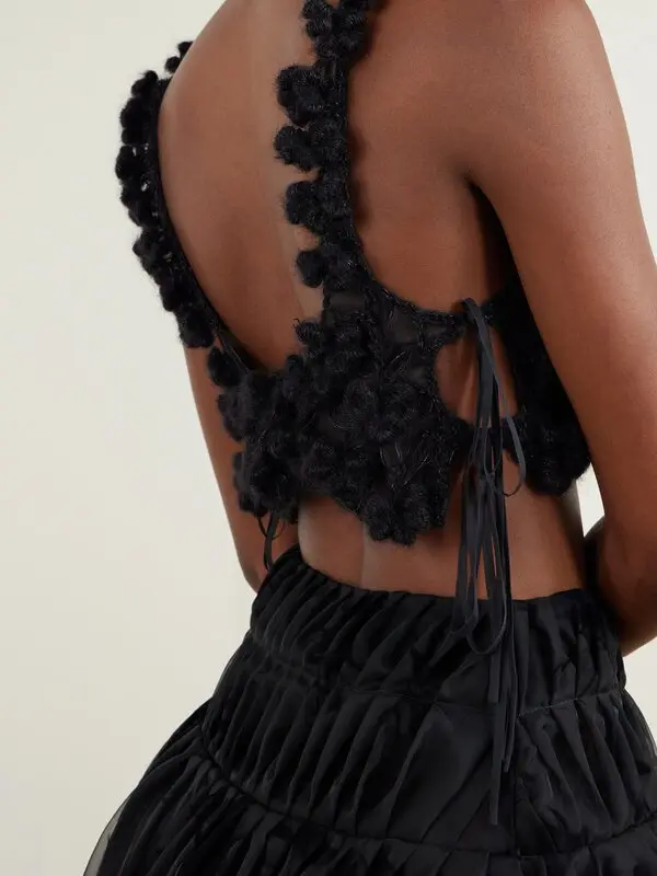 PAULINE DUJANCOURT Georgia Crocheted Mesh Bra