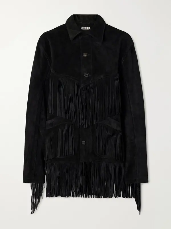 BODE Appalachian Fringed Suede Jacket